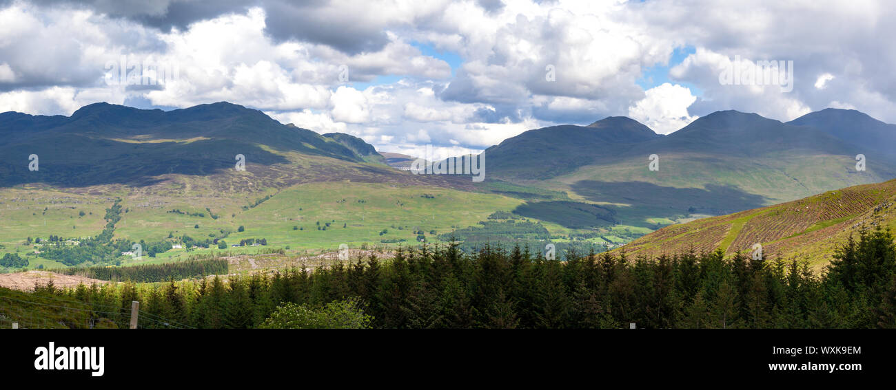 Mountain landscape, Rob Roy Way, Scotland, United Kingdom Stock Photo ...