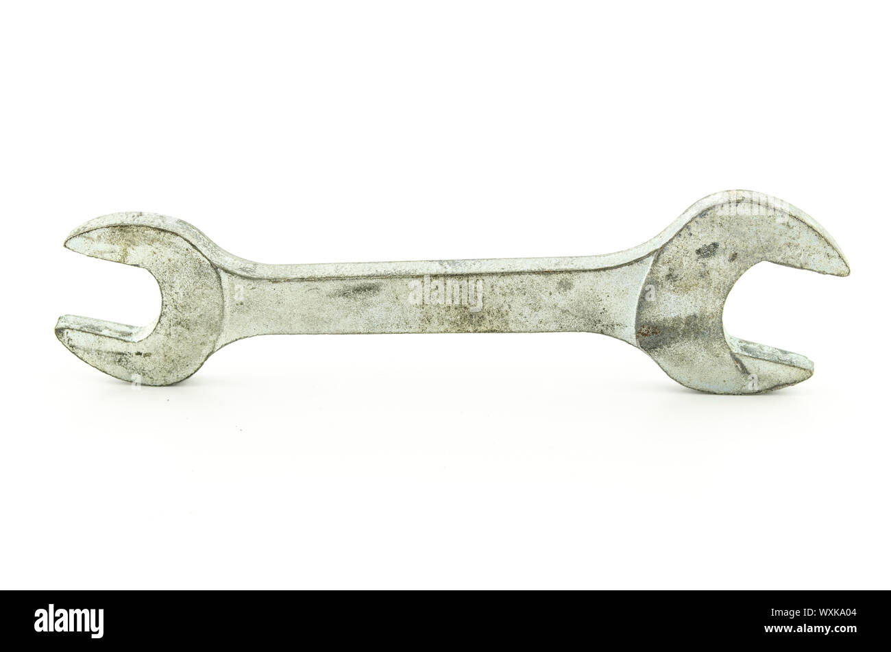 used rust wrench isolated on white background Stock Photo - Alamy