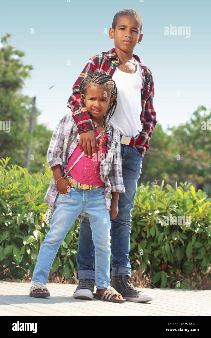 African american kids playing street hi-res stock photography and ...