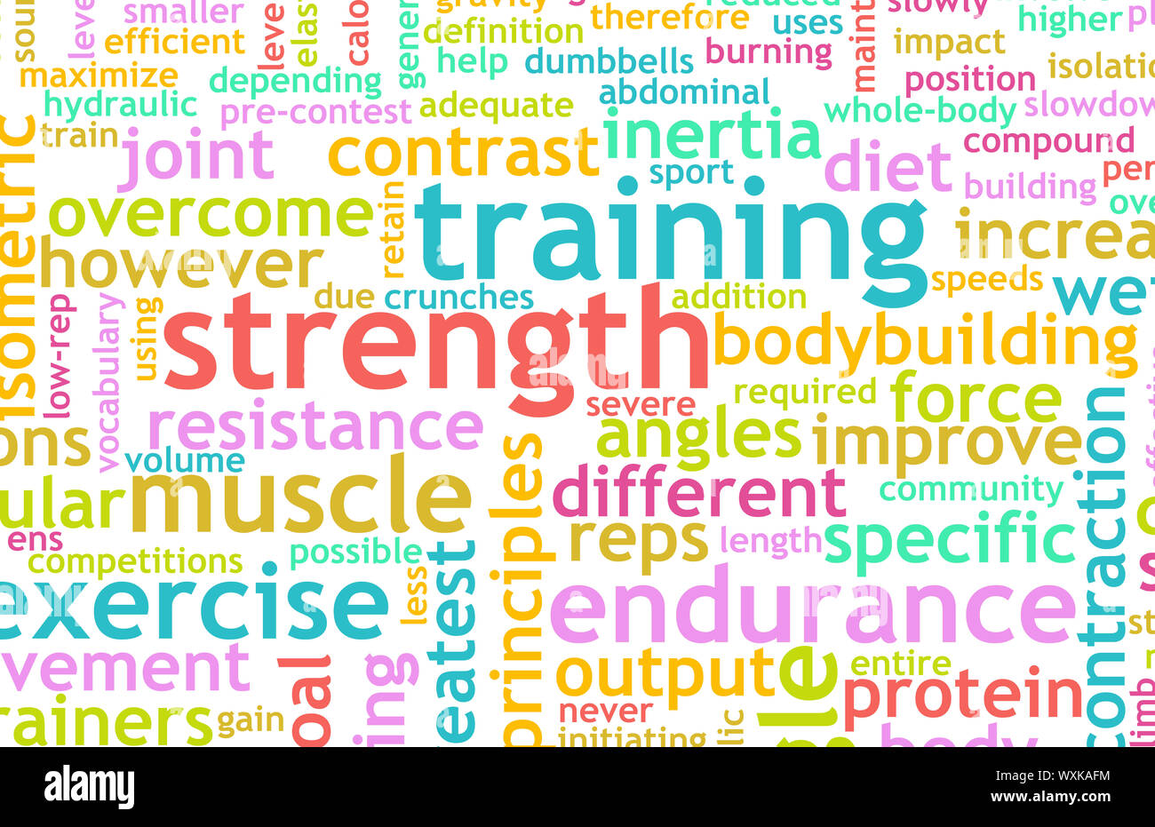 Strength Training Concept as a Workout Fitness Stock Photo - Alamy