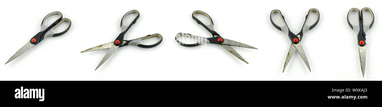 Scissors isolated on white background Stock Photo - Alamy