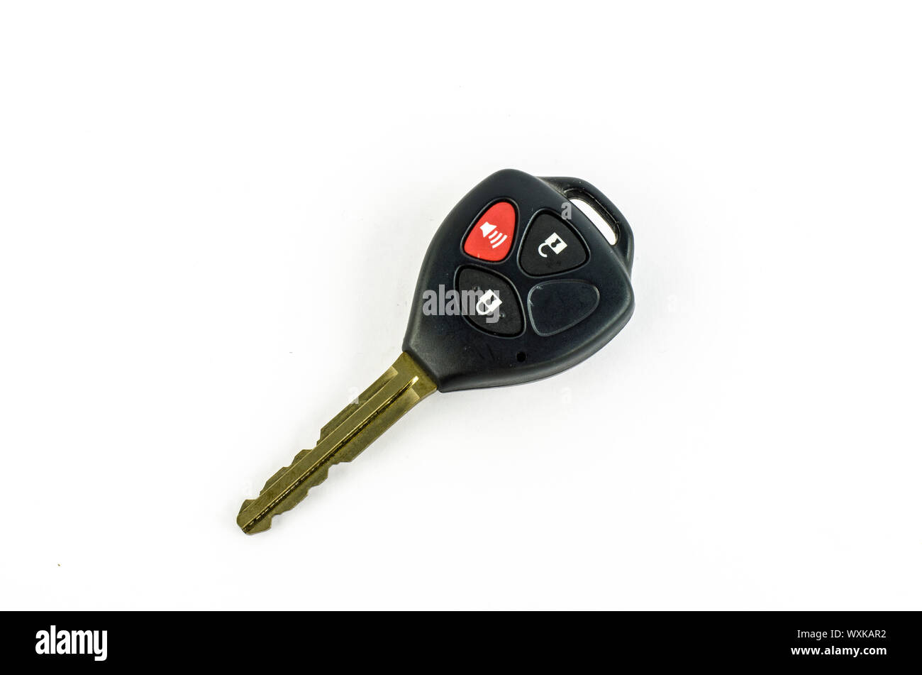 remote car key isolated on white background Stock Photo - Alamy