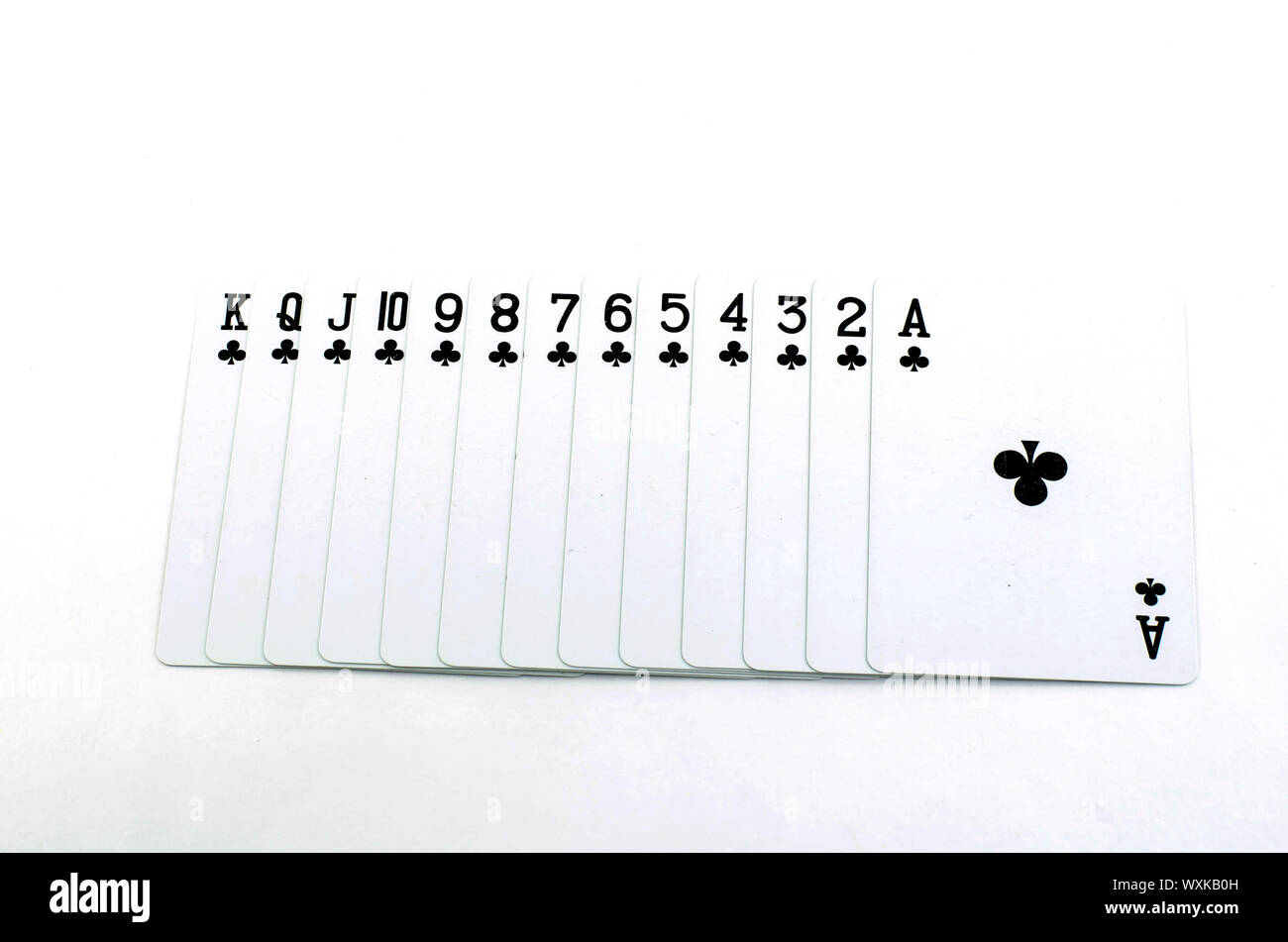 deck card isolated on white background Stock Photo - Alamy