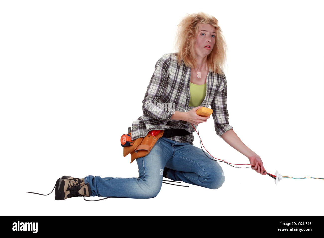 Repair contact line Cut Out Stock Images & Pictures - Alamy