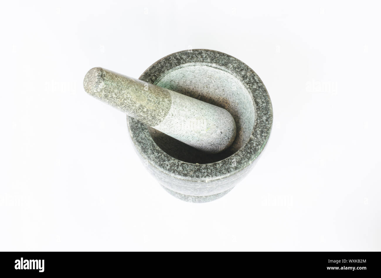 stone mortar isolated on white background Stock Photo - Alamy