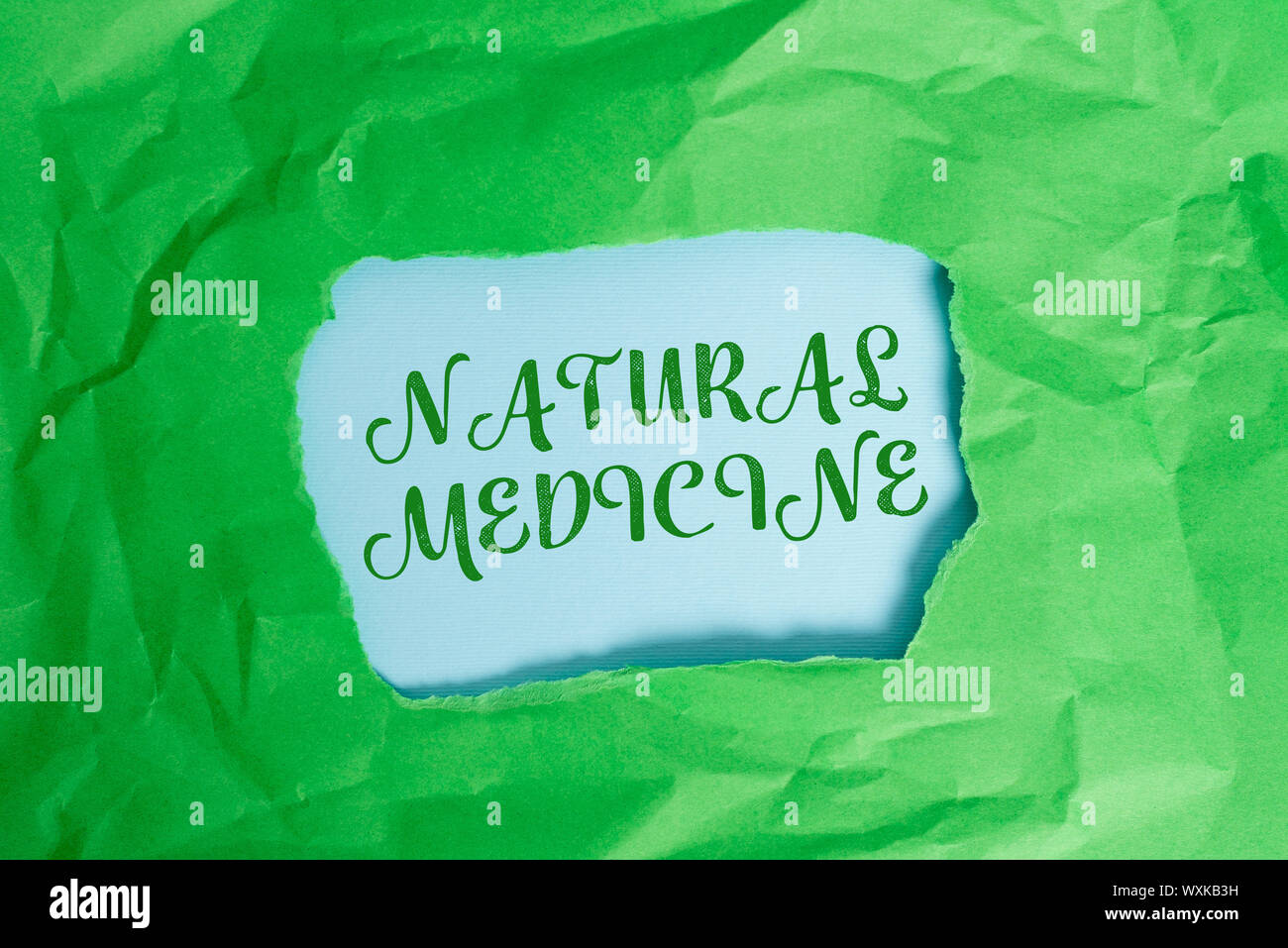 Text sign showing Natural Medicine. Business photo text any of various ...