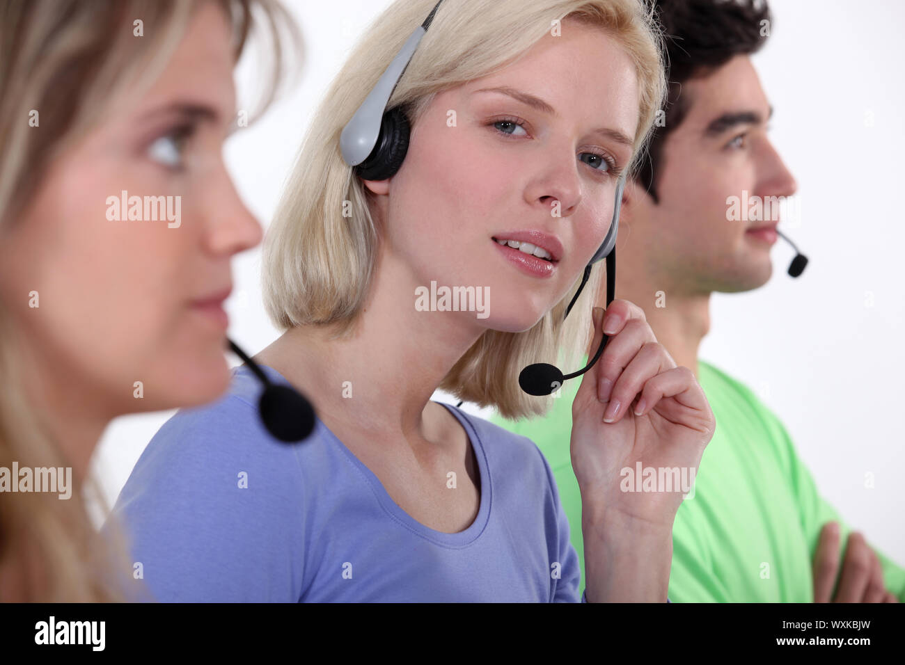Call center staff Stock Photo - Alamy