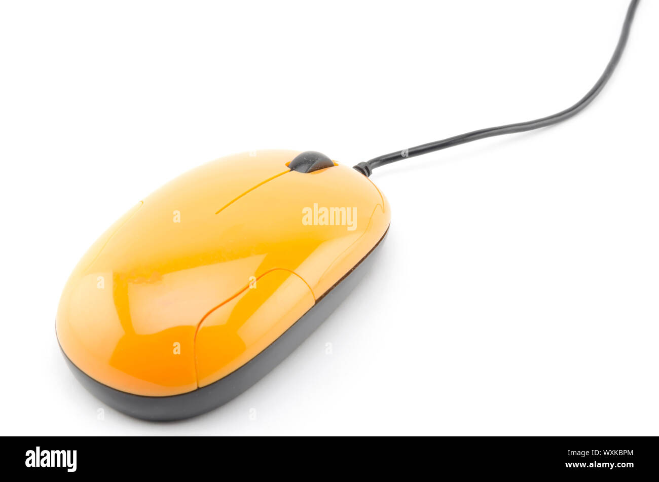 orange mouse isolated on white background Stock Photo - Alamy