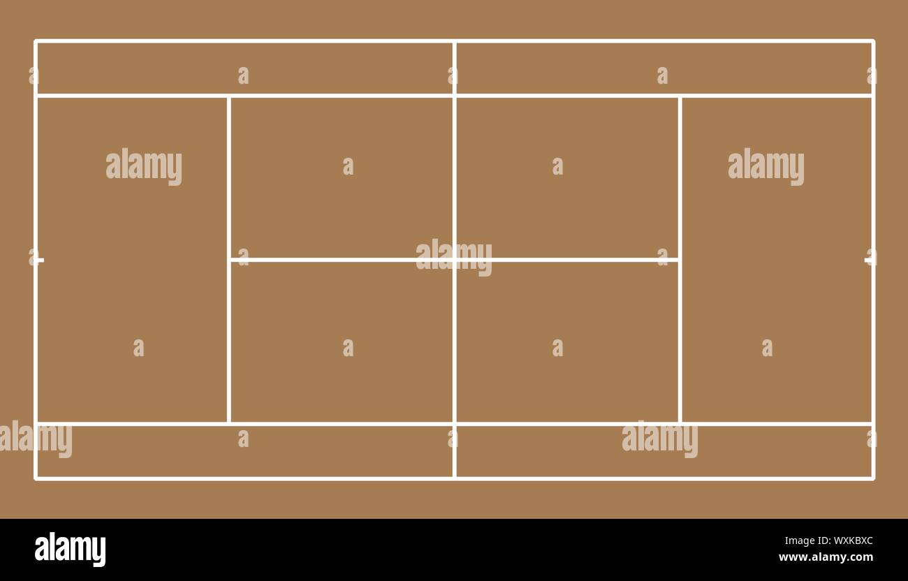 Top view of tennis court. Vector illustration Stock Vector Image & Art ...
