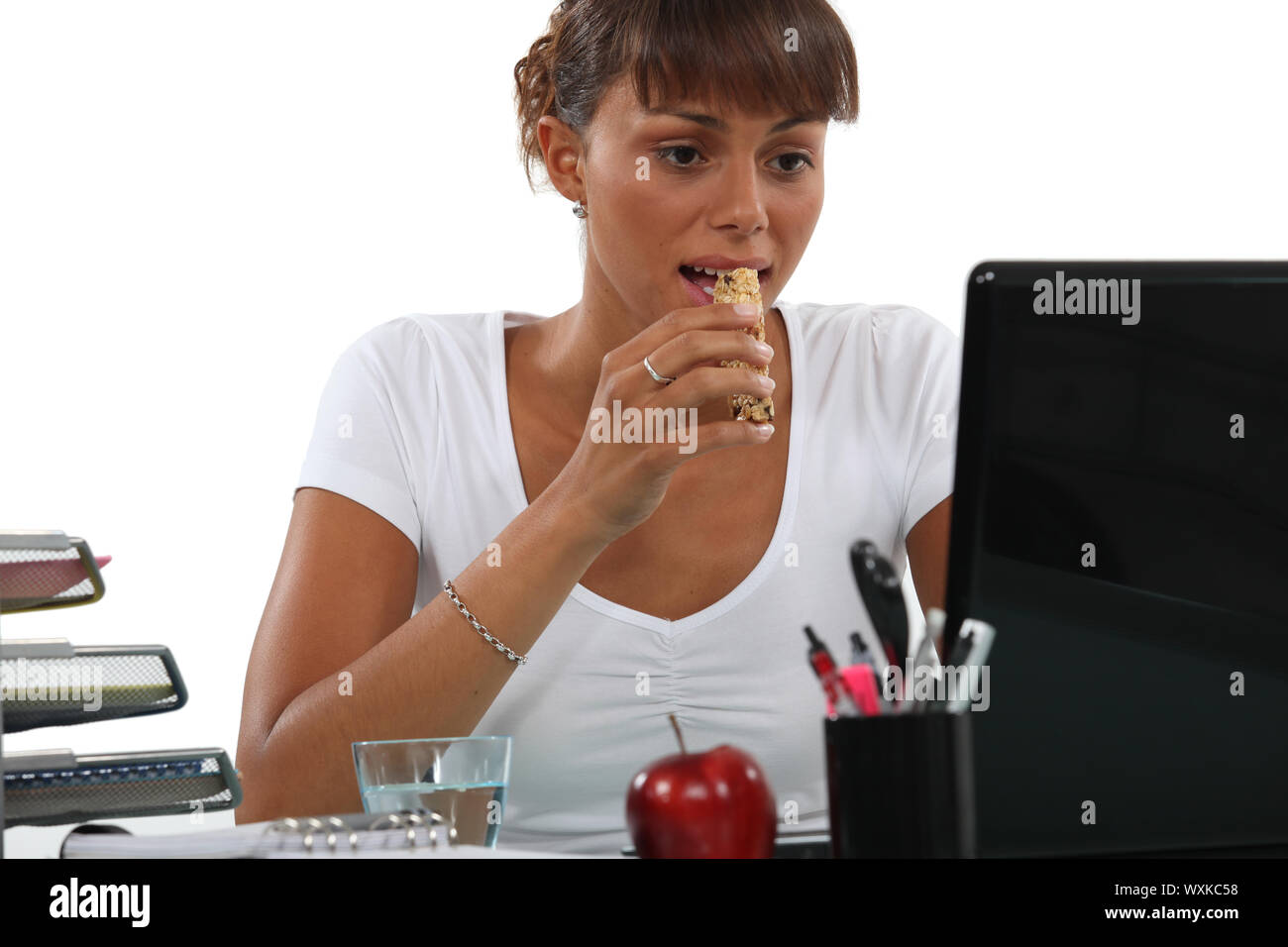 Employee having a break Stock Photo - Alamy