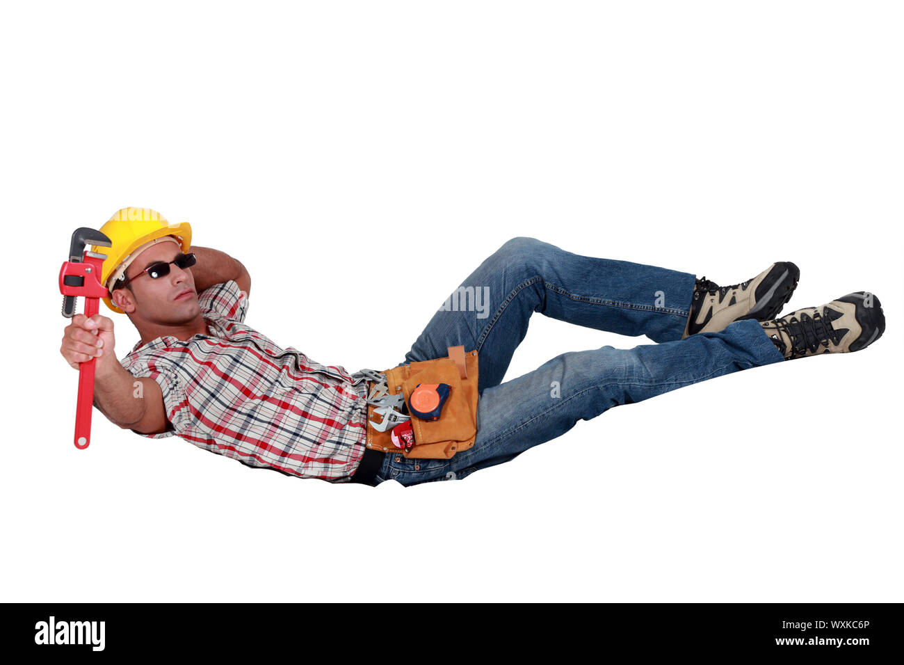 Workman tired Cut Out Stock Images & Pictures - Alamy