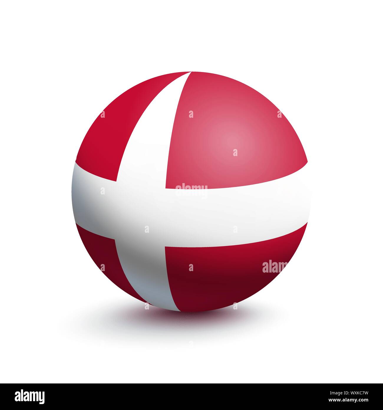 3d map illustration denmark flag Stock Vector Images - Alamy