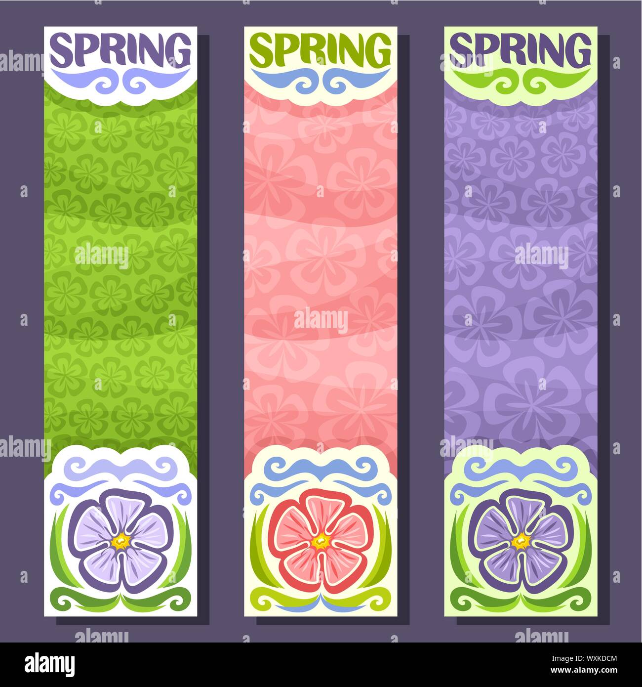 Red spring background banners hi-res stock photography and images - Alamy