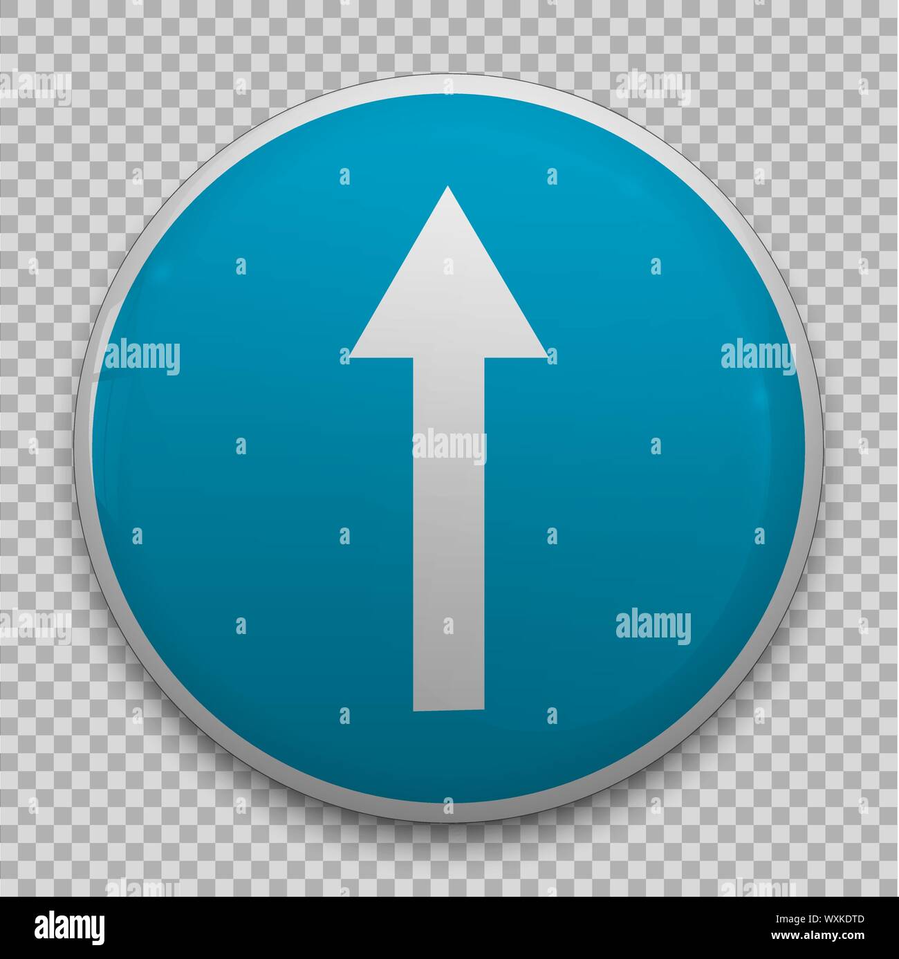 road sign with Arrow, Vector icon . Template for your design Stock ...