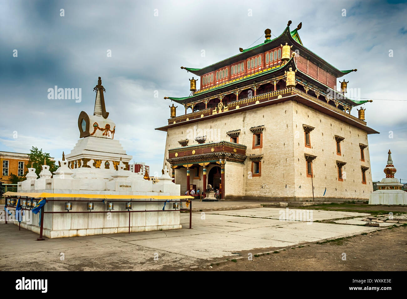 Gandan monastery in ulan bator, Mongolia Stock Photo - Alamy