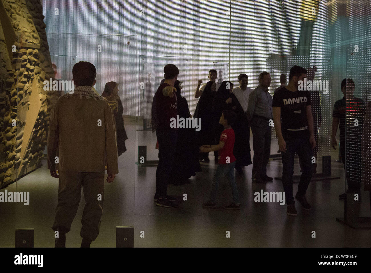 Tehran, IRAN. 16th Sep, 2019. Iranians visit the Holy Defence Museum ...