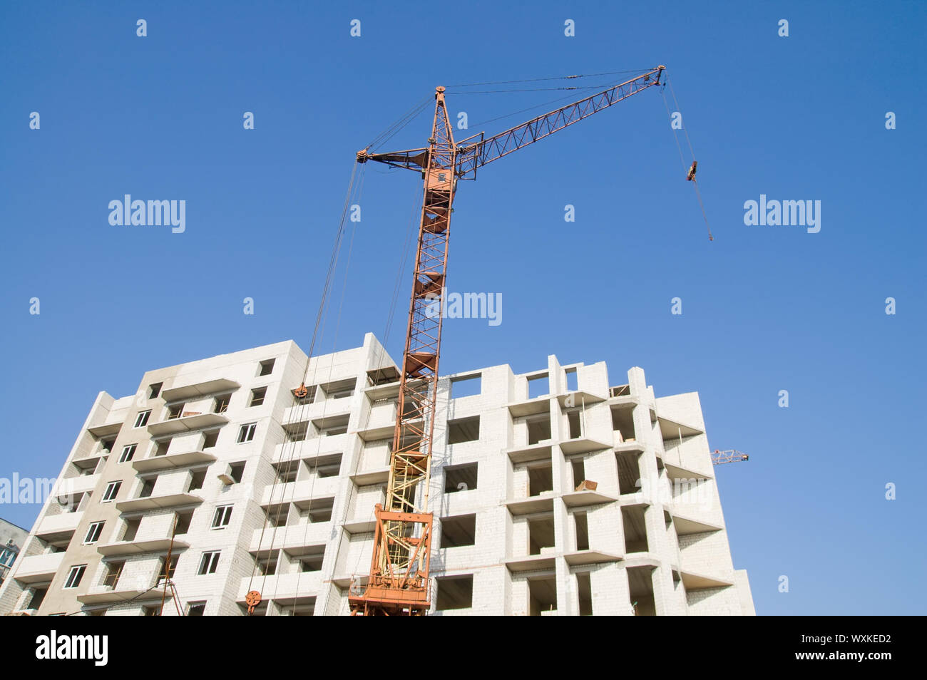 Construction of building Stock Photo - Alamy