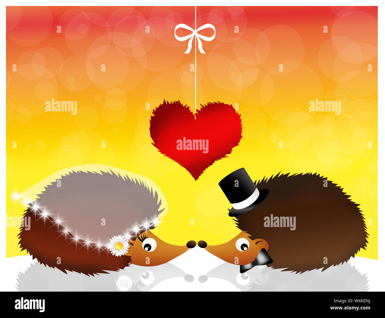 Two hedgehogs in love hi-res stock photography and images - Alamy