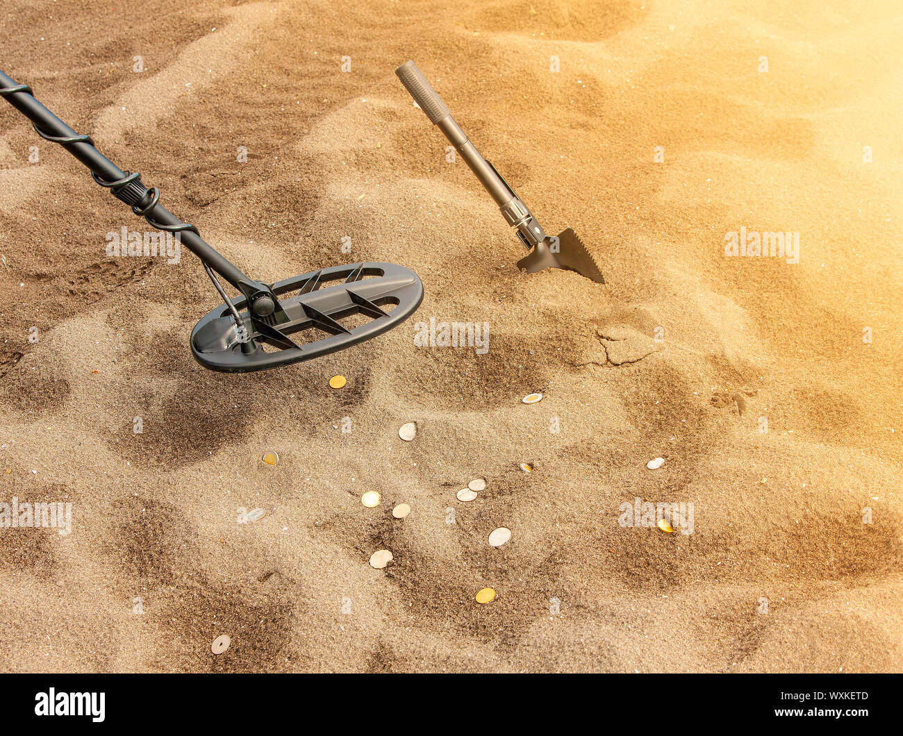 Metal detector ring spade hi-res stock photography and images - Alamy