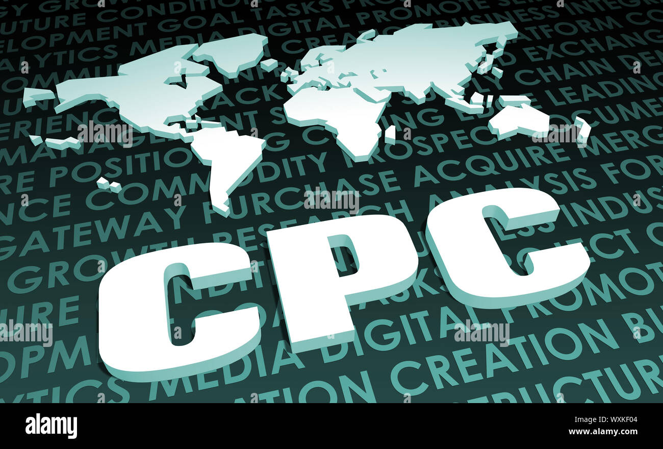 CPC Industry Global Standard on 3D Map Stock Photo - Alamy