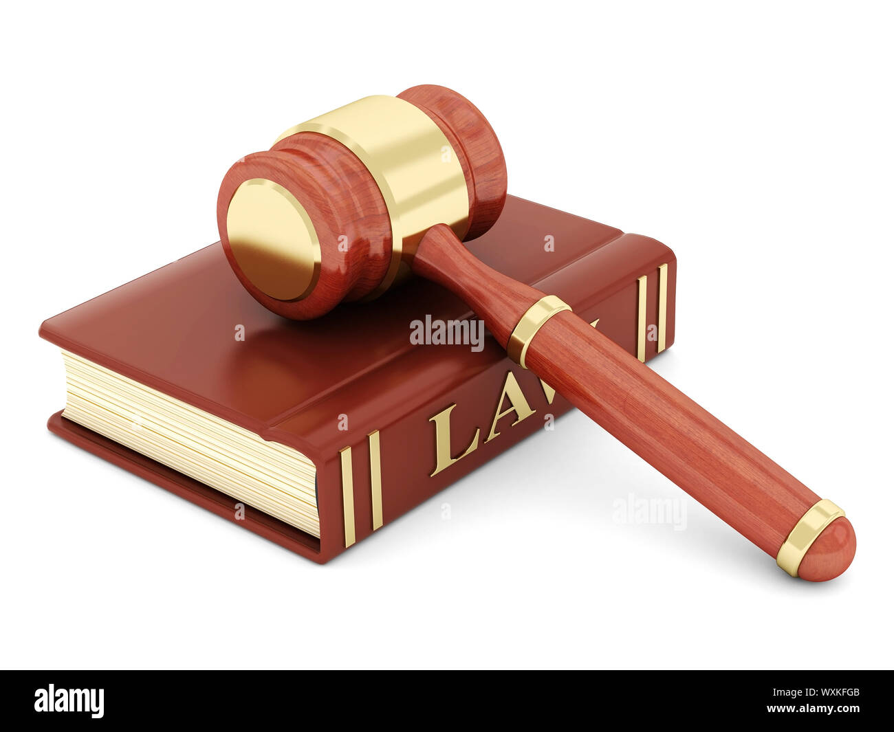 beautiful image of judicial attributes on a white background Stock ...