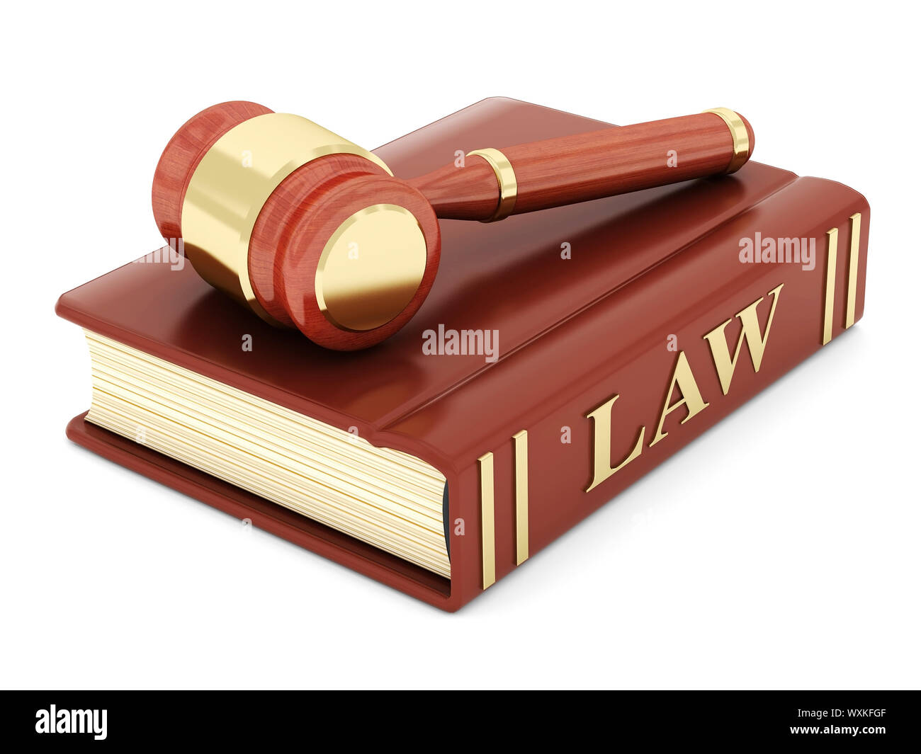 beautiful image of judicial attributes on a white background Stock ...