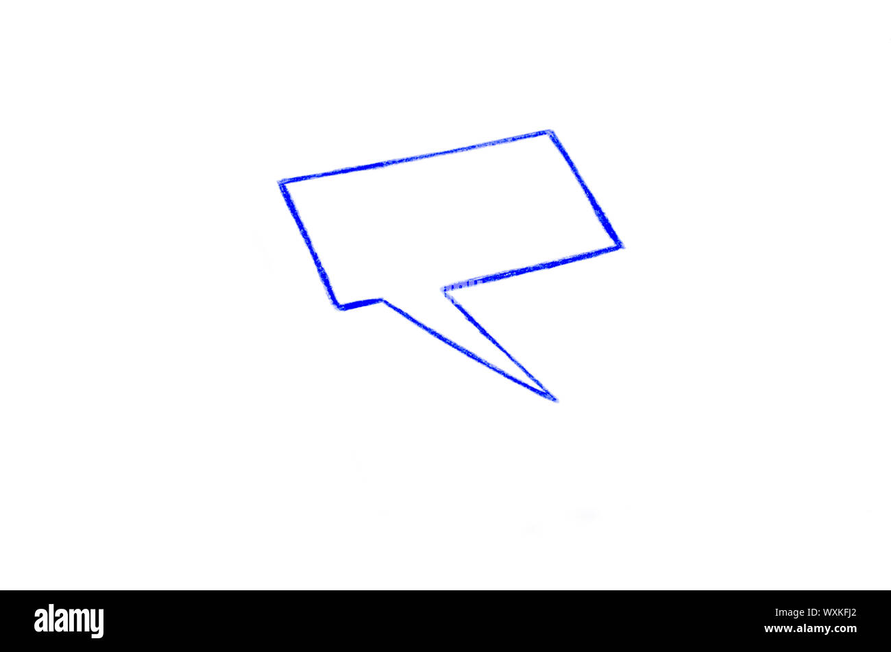 talk box isolated on white background Stock Photo - Alamy