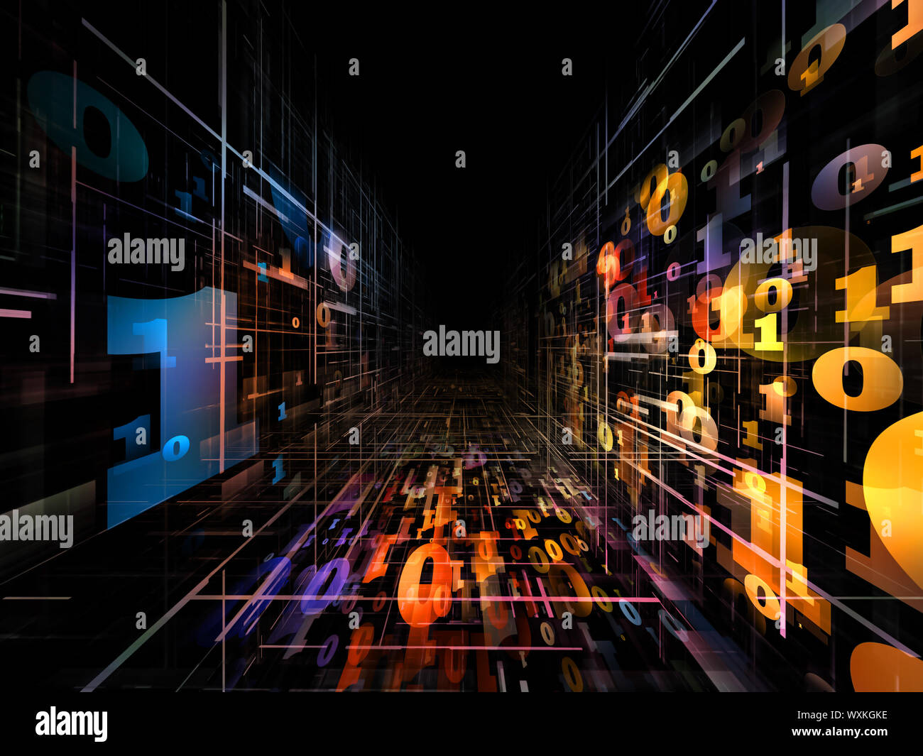 Number Tunnel series. Interplay of colorful numbers and fractal ...