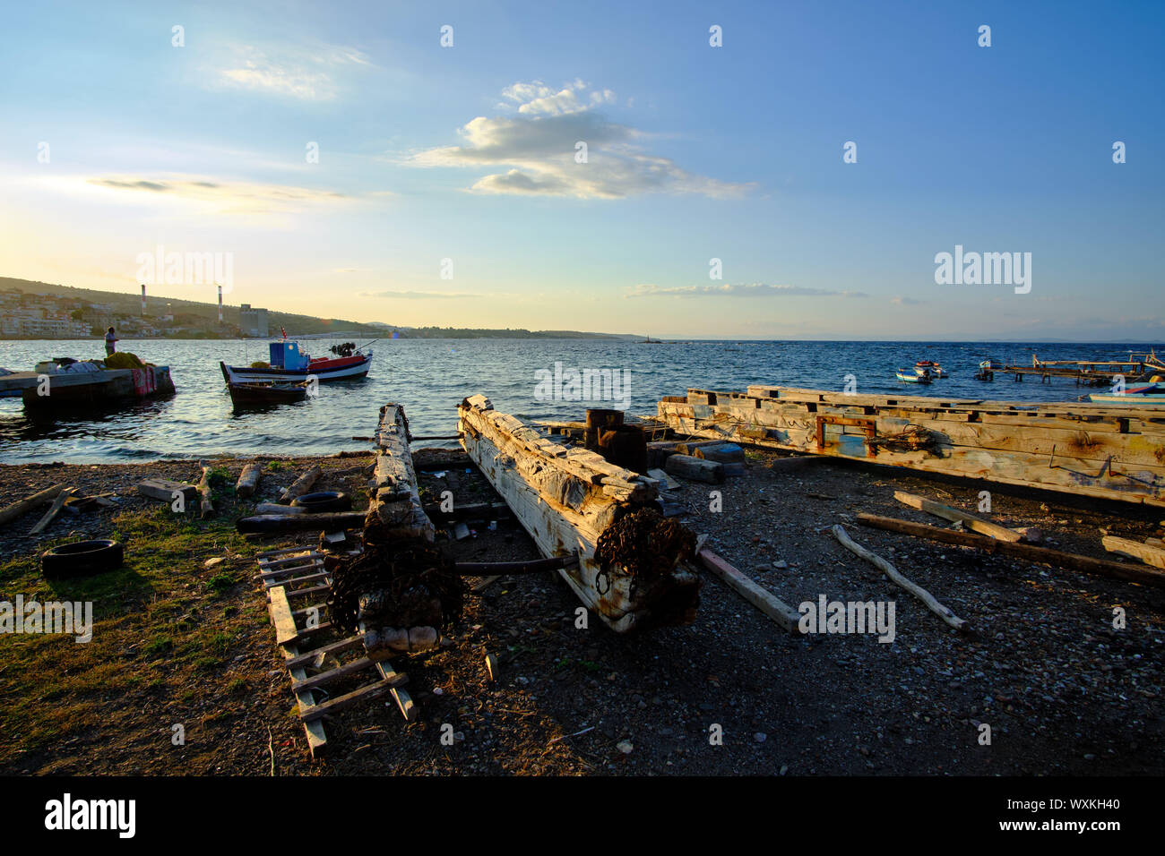 Mytilene port hi-res stock photography and images - Alamy
