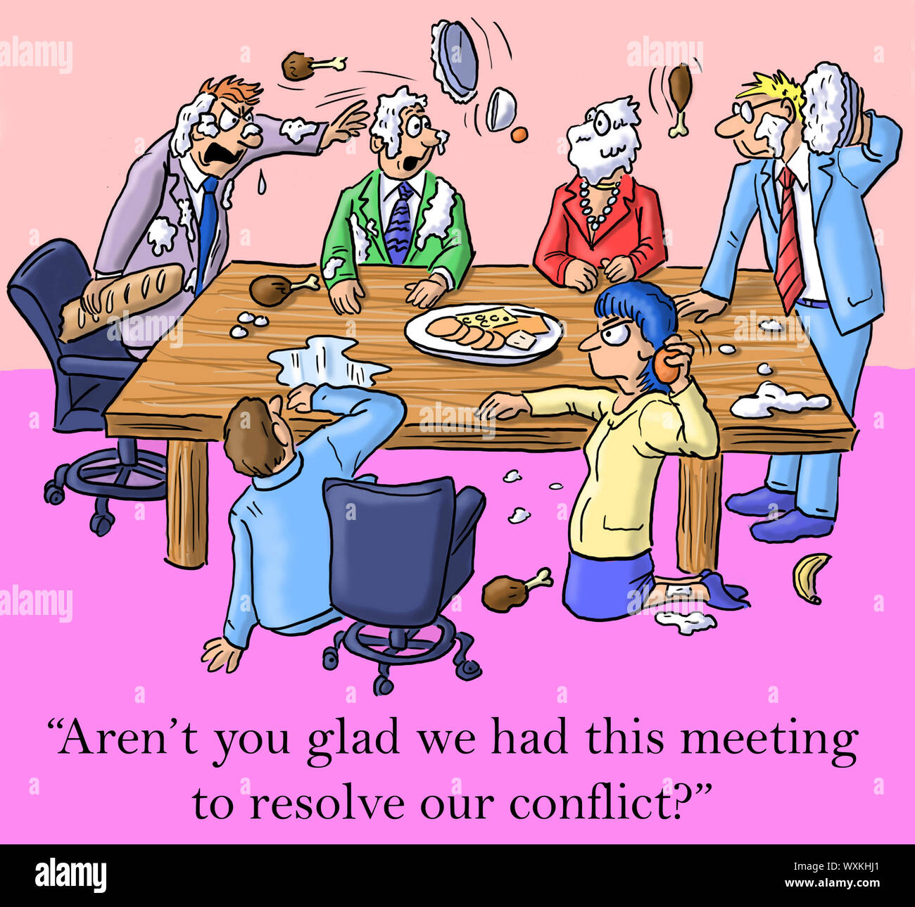 Conflict Resolution Cartoon High Resolution Stock Photography and ...