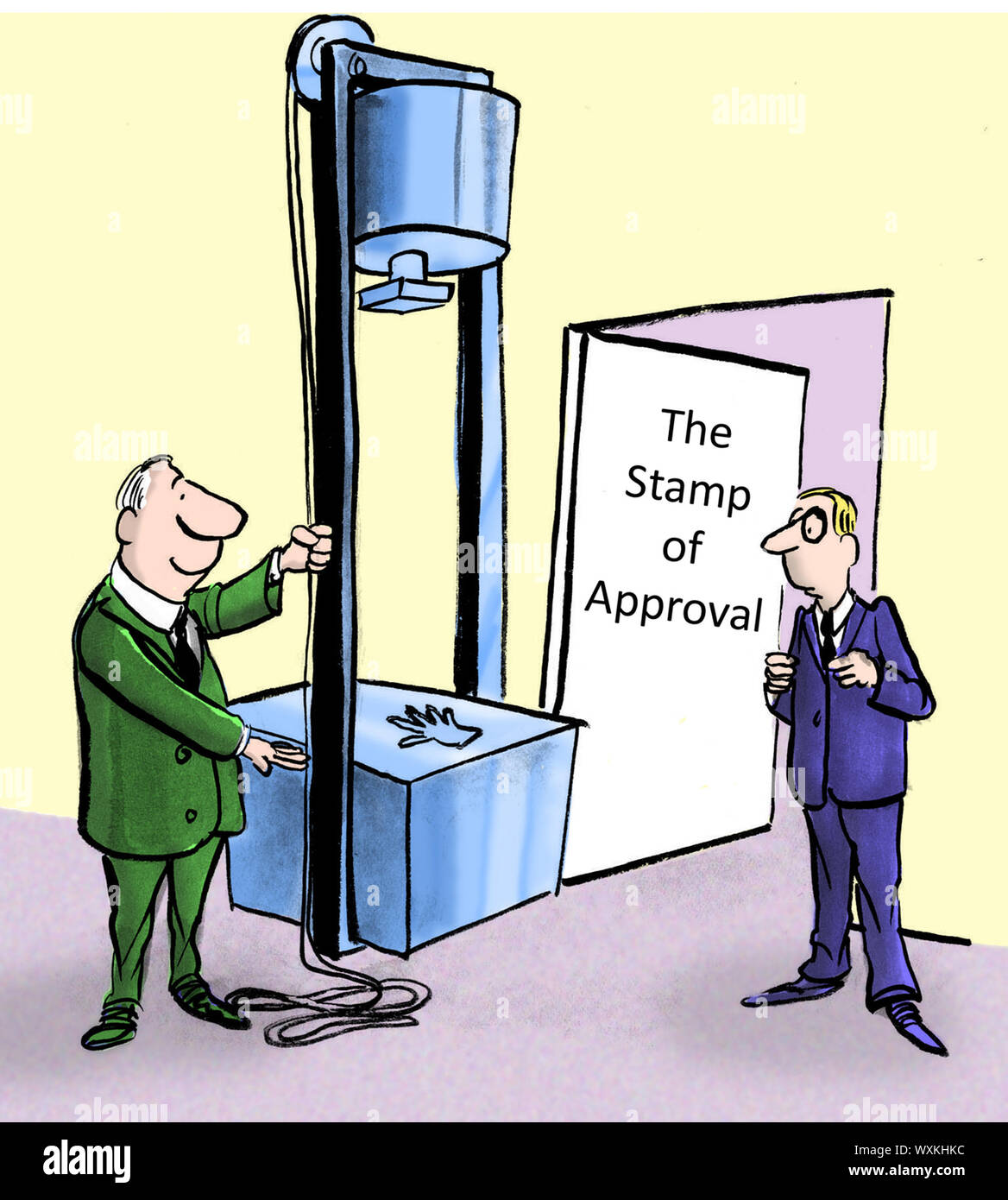 The Stamp of Approval Stock Photo - Alamy