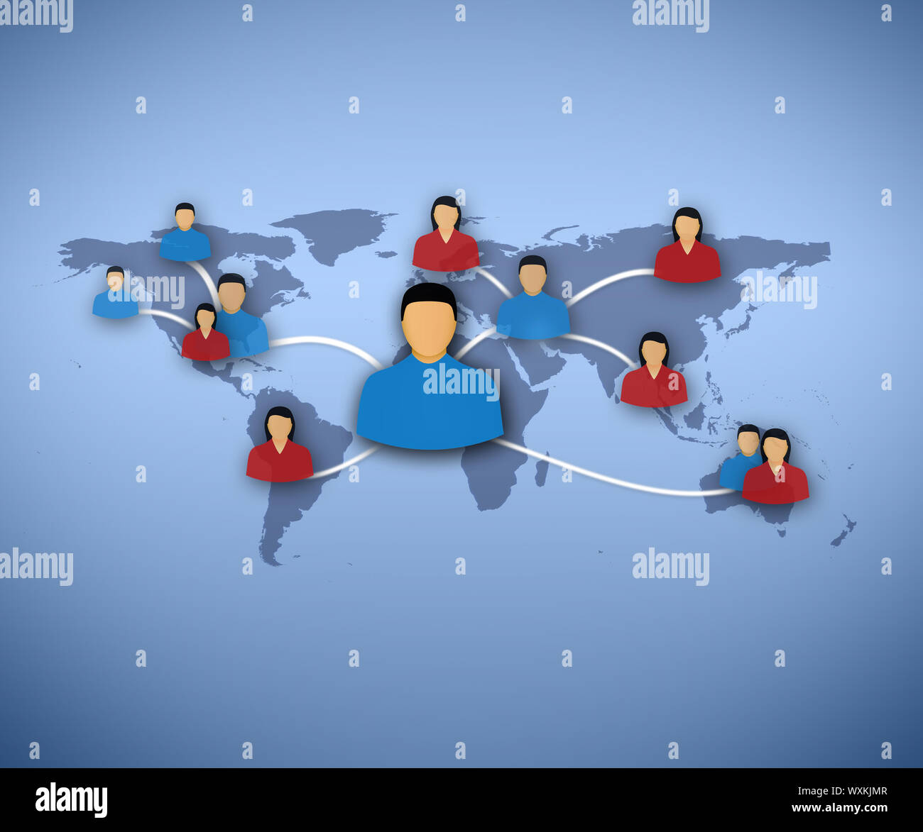 New technology of communication between people Stock Photo - Alamy