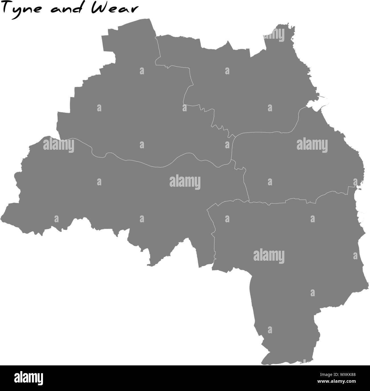 Outline map of london boroughs hi-res stock photography and images - Alamy