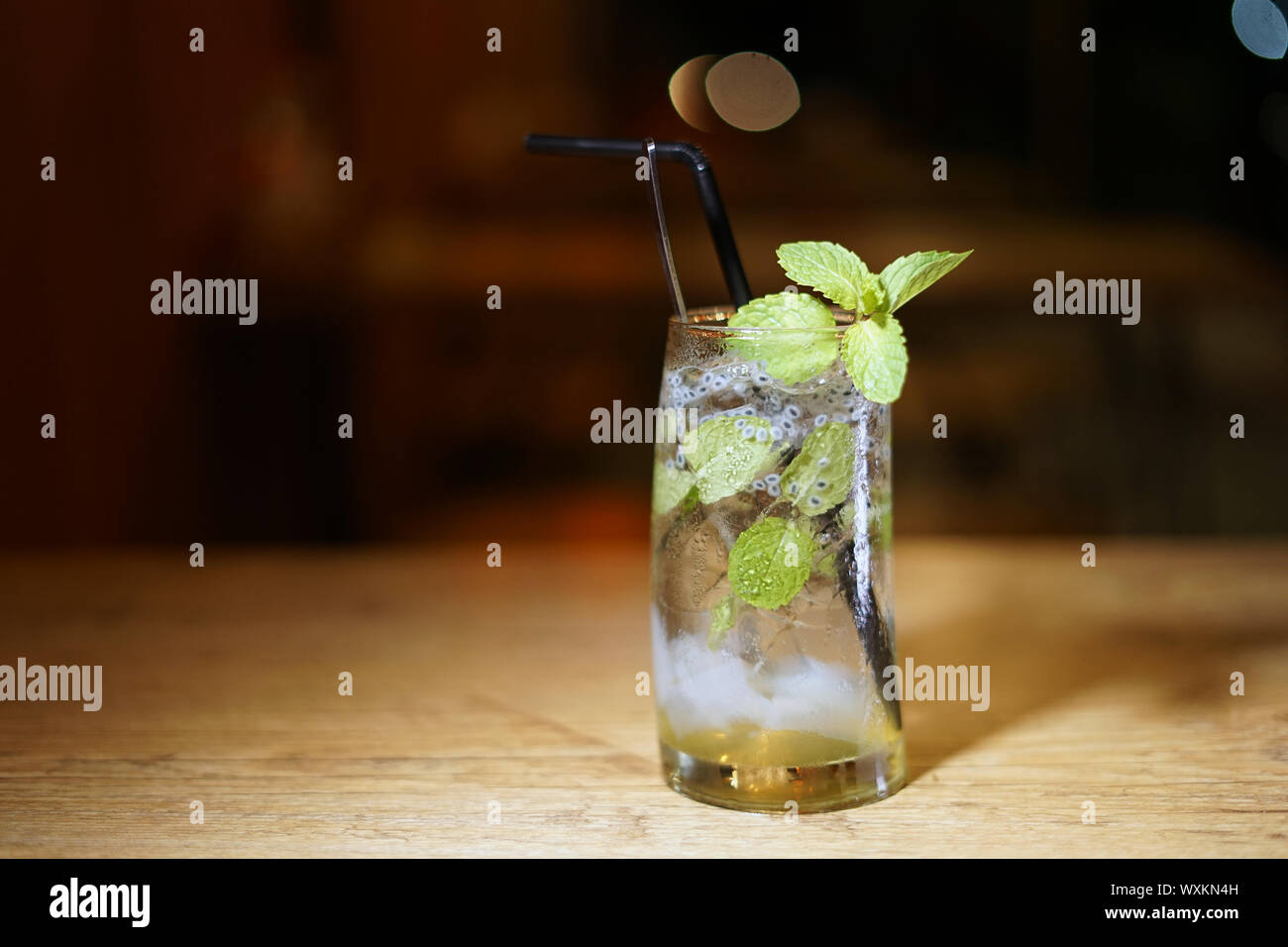 Ice Chilled Colorful Fresh Fruit Tropical Drink Stock Photo - Alamy