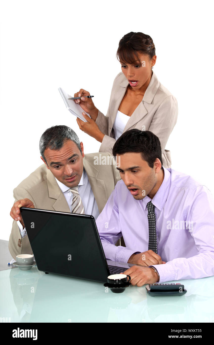 Business team amazed by success Stock Photo - Alamy