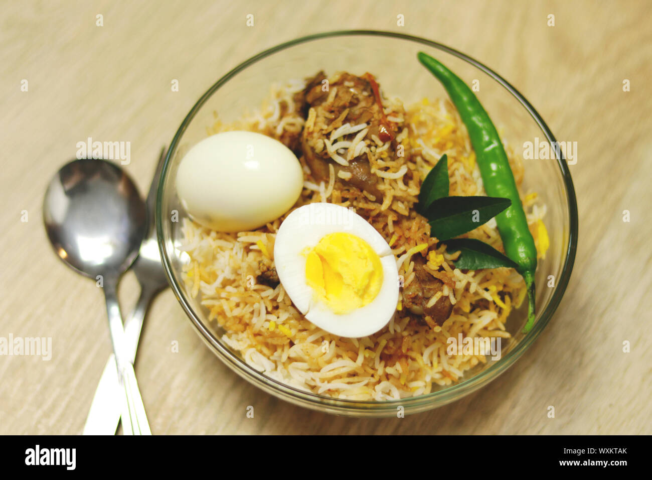 Delicious chicken biriyani Stock Photo - Alamy