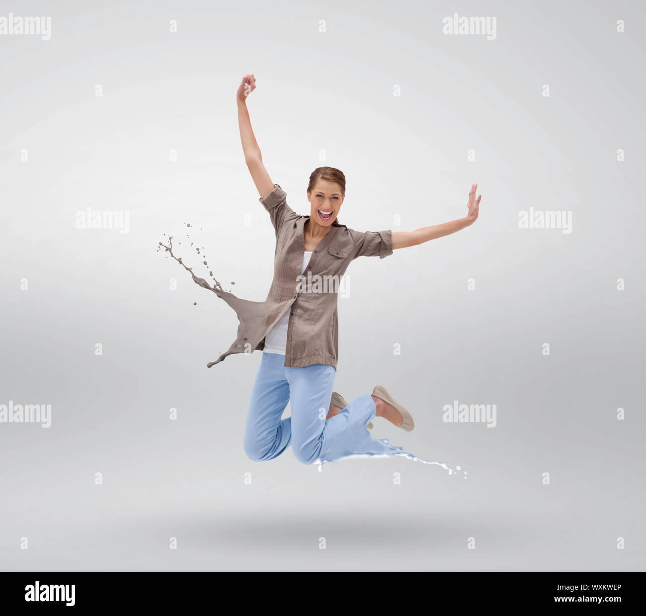 Paint splatter woman hi-res stock photography and images - Alamy