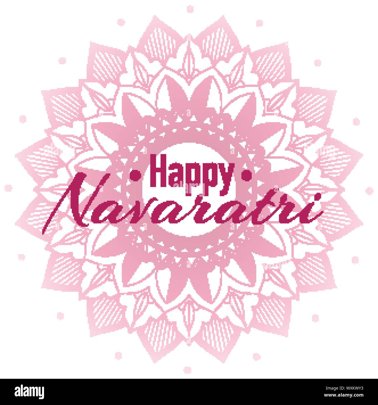 Poster design for Navaratri with mandala pattern illustration Stock ...