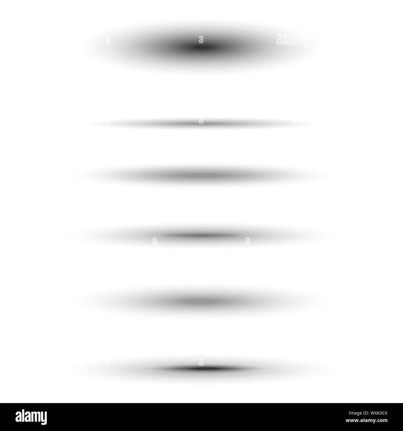 realistic vector shadows isolated on transparent background Stock ...