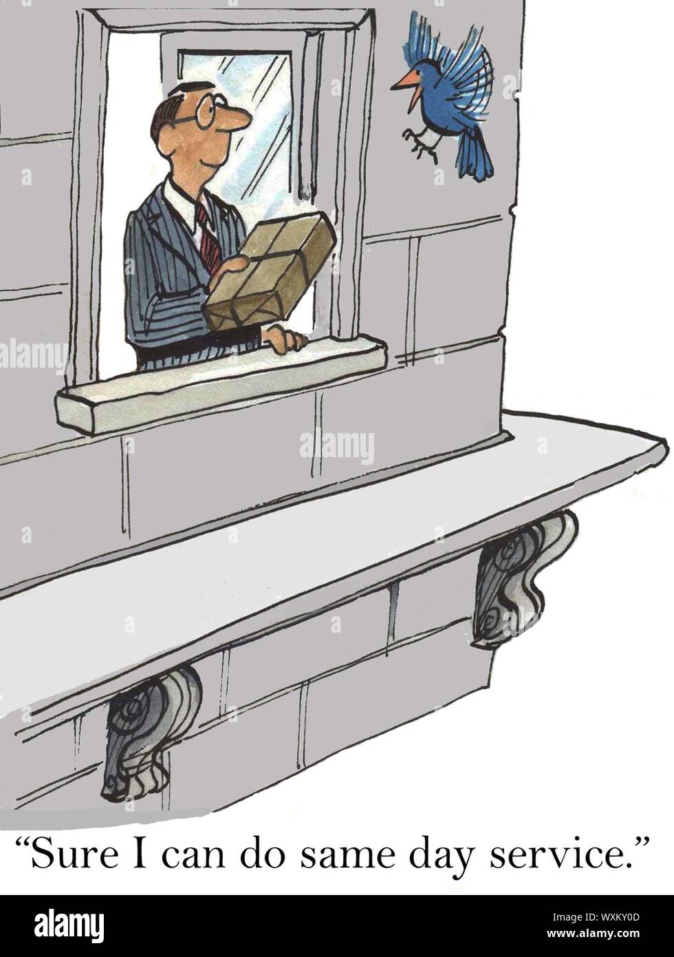 Customer service cartoons hi-res stock photography and images - Alamy