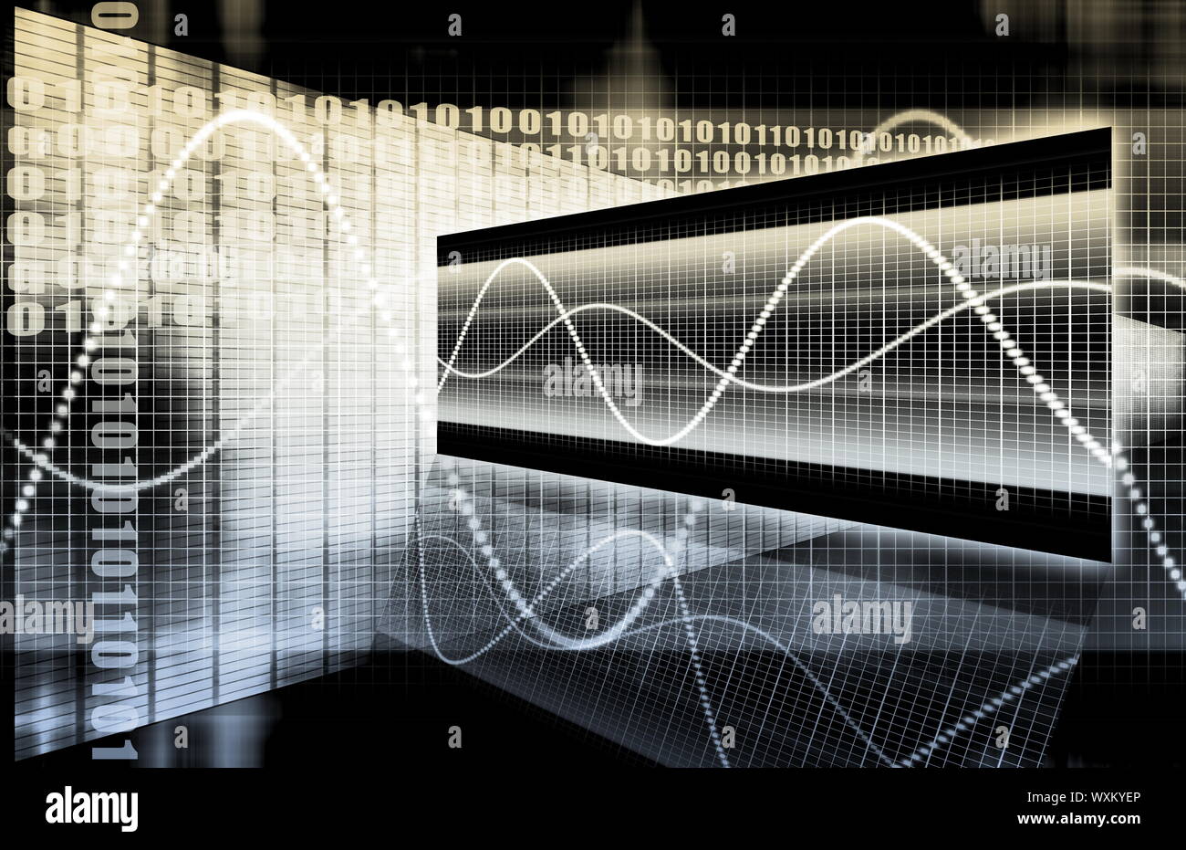 A Finance Spreadsheet Tech Graph Art Background Stock Photo - Alamy