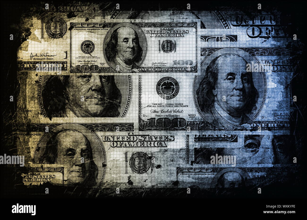 US Dollar Abstract Currency Notes as Background Stock Photo - Alamy