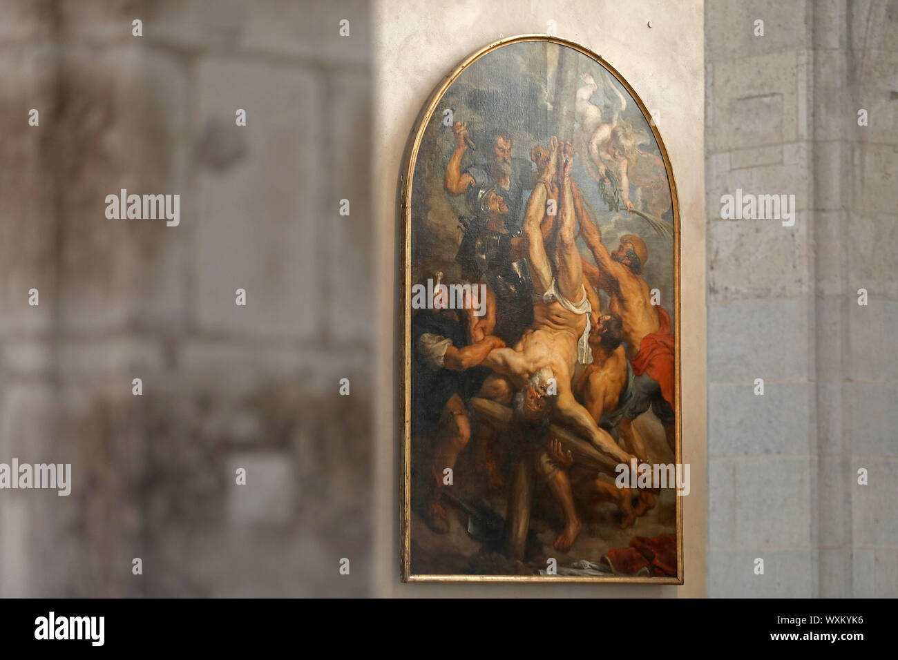 Cologne, Germany. 17th Sep, 2019. The painting "The Crucifixion of ...