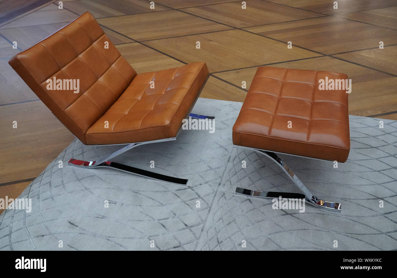 Leipzig, Germany. 17th Sep, 2019. Furniture by designer Rudolf Horn is ...