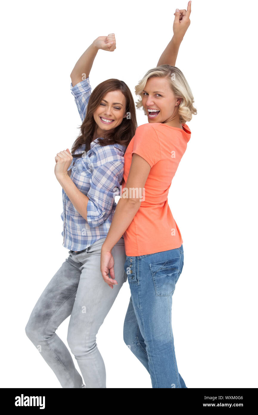 Cute female having fun Cut Out Stock Images & Pictures - Alamy