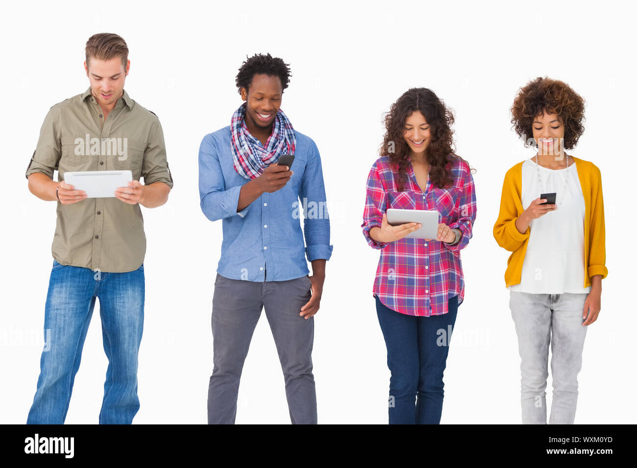 Multimedia standing Cut Out Stock Images & Pictures - Alamy