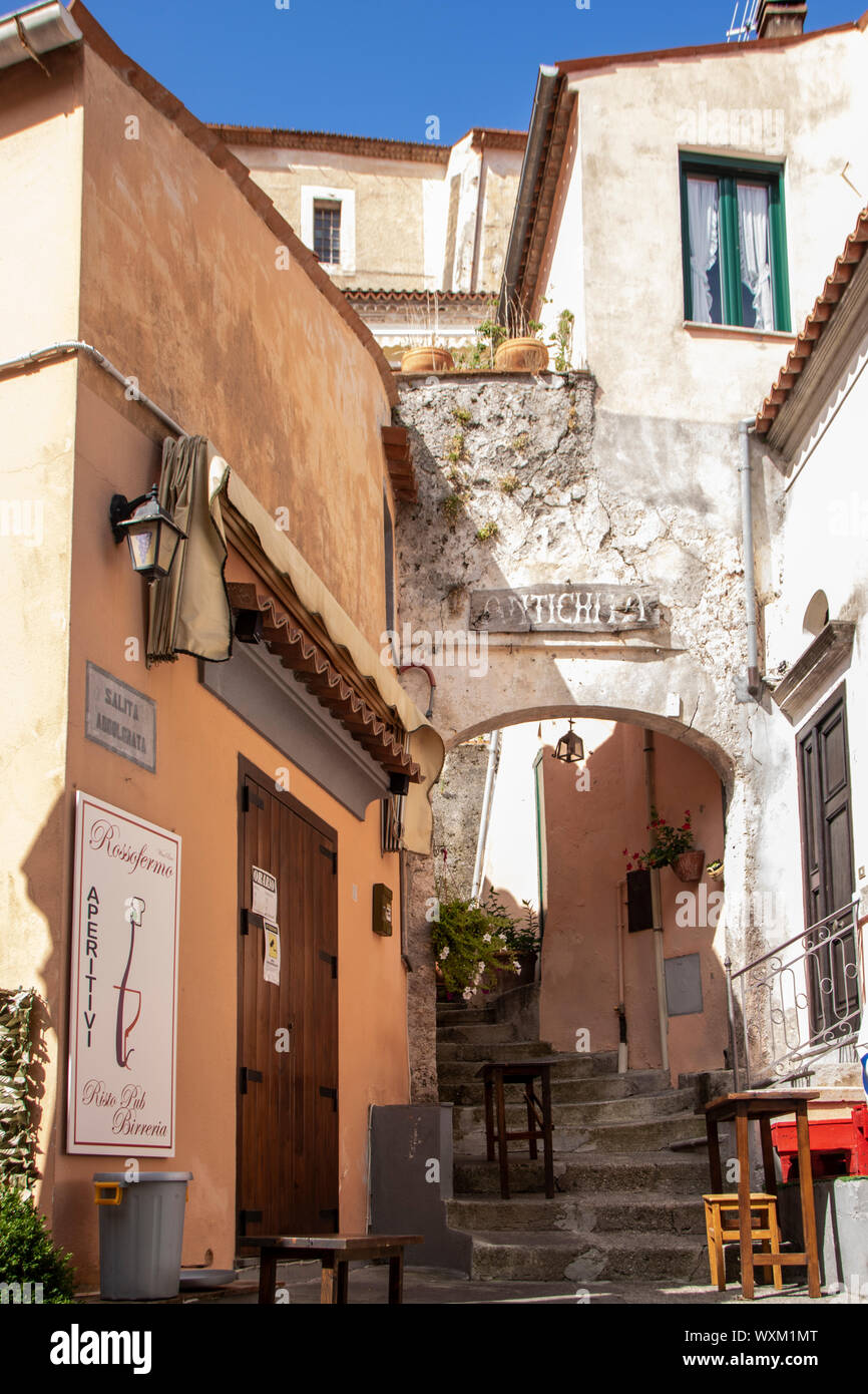 At Maratea - Italy - On august 2019 - The historical center of the town ...