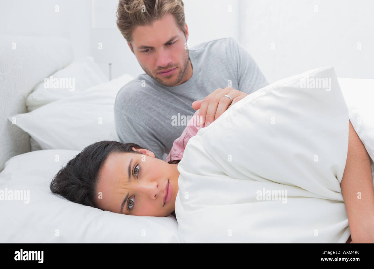 Woman ignoring partner in hi-res stock photography and images - Alamy