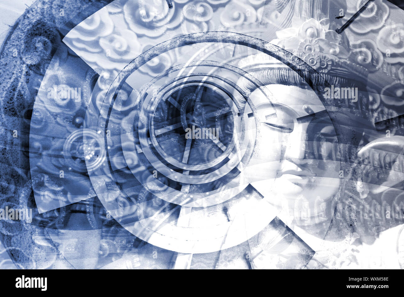 Collage of Asia Culture Stock Photo - Alamy