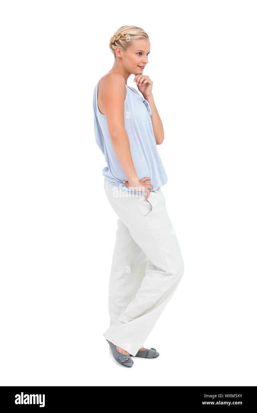 Hand on hip pose posing hi-res stock photography and images - Alamy